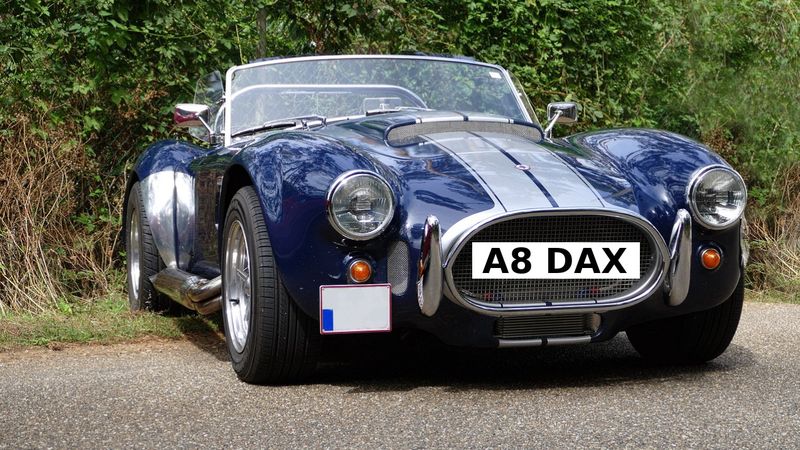 Number Plate A8 Dax
